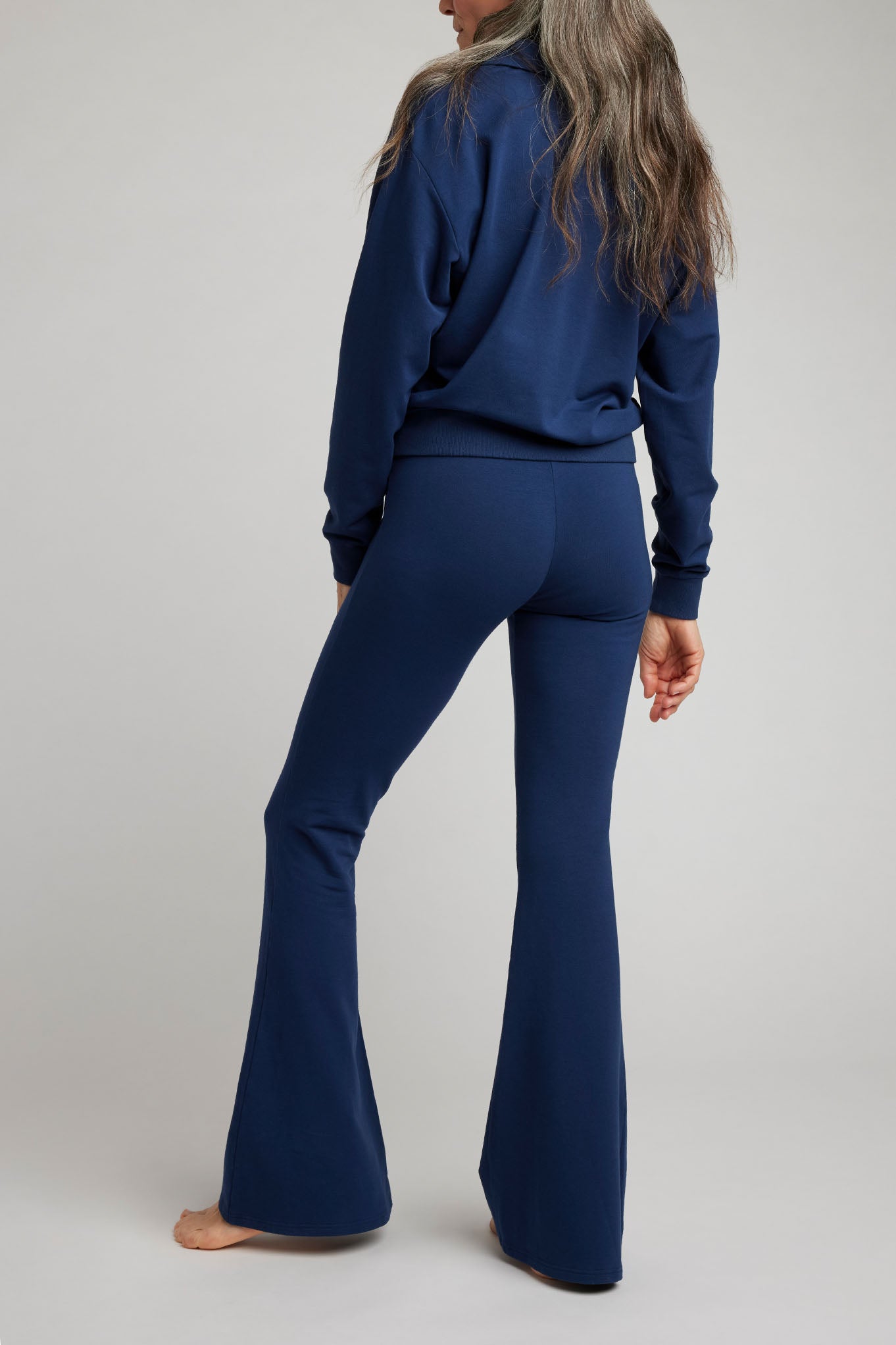 Club Flare Pant in Navy – Negative