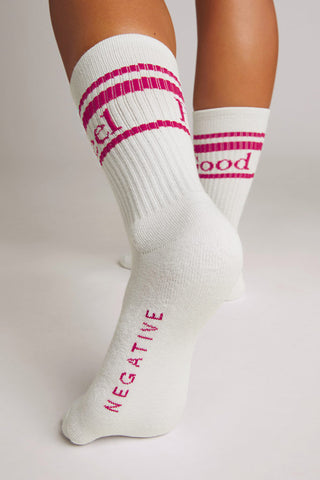 Negative | Feel Good Varsity Sock in Punch