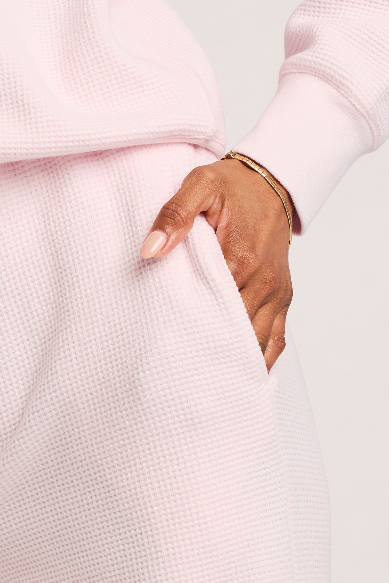 Waffle Knit Track Pant in Puff – Negative