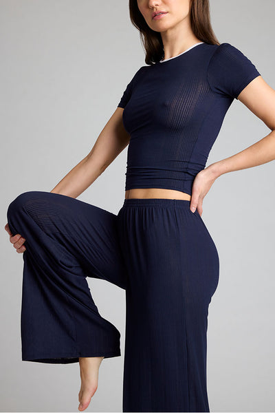 Whipped Track Pant in Navy – Negative