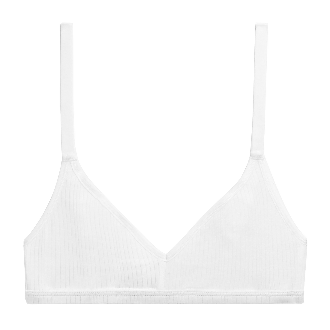 Whipped Non-Wire Bra in White | Comfortable Lounge Bralette - Women's ...